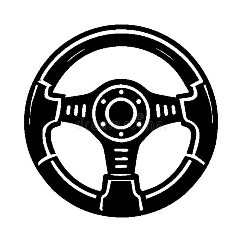 Steering Icon Vector Logo Simple Design Illustration Style. Stock ...