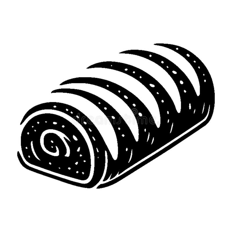 Simple Vector Icon Stollen Logo Design Illustration. Stock Vector ...