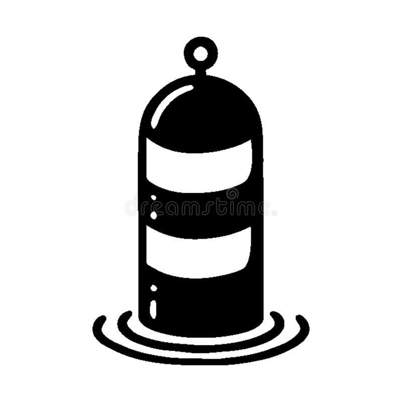 Simple Vector Icon of Surface Marker Buoy Logo Design Illustration ...