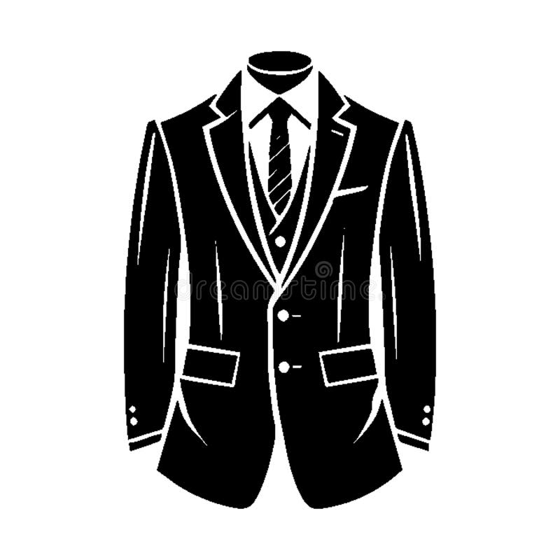 Tailored Suits Simple Vector Icon Logo Design Illustration. Stock ...