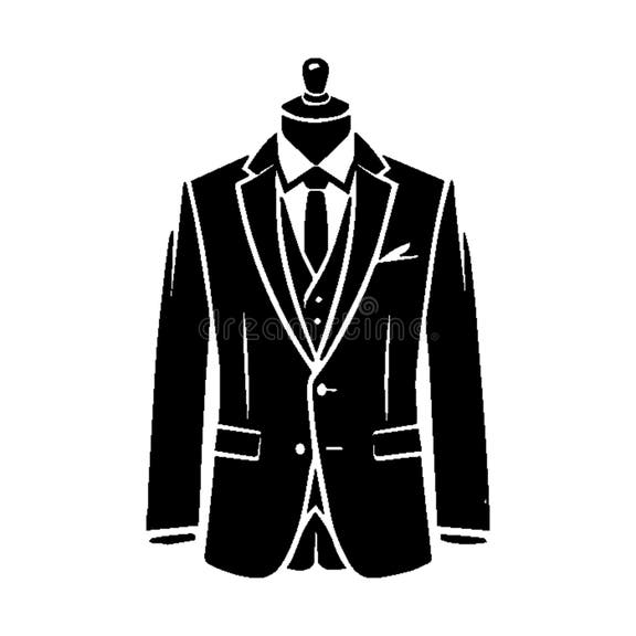 Simple Vector Icon Tailored Suits Logo Design Illustration. Stock ...