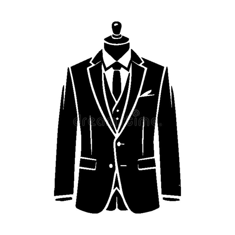 Simple Vector Icon Tailored Suits Logo Design Illustration. Stock ...