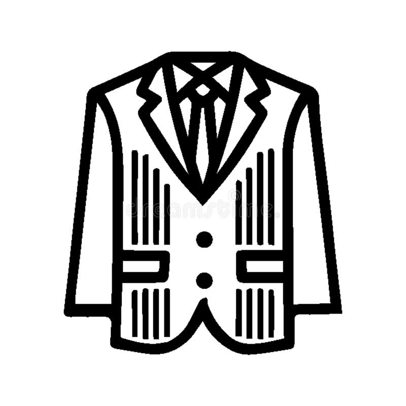 Simple Vector Icon Tailored Suits Logo Design Illustration. Stock ...