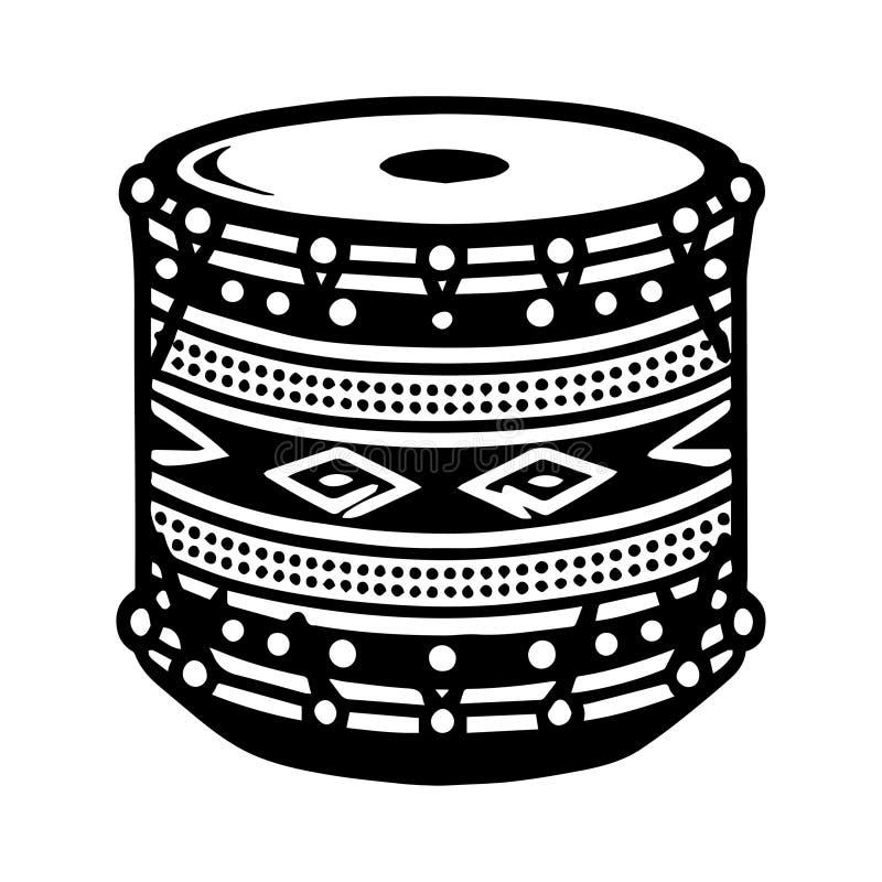 Simple Vector Icon of Talking Drum Logo Illustration. Stock Vector ...