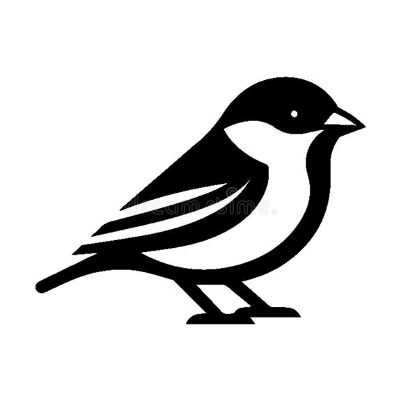 Simple Vector Icon Tanager Logo Design Illustration. Stock Vector ...