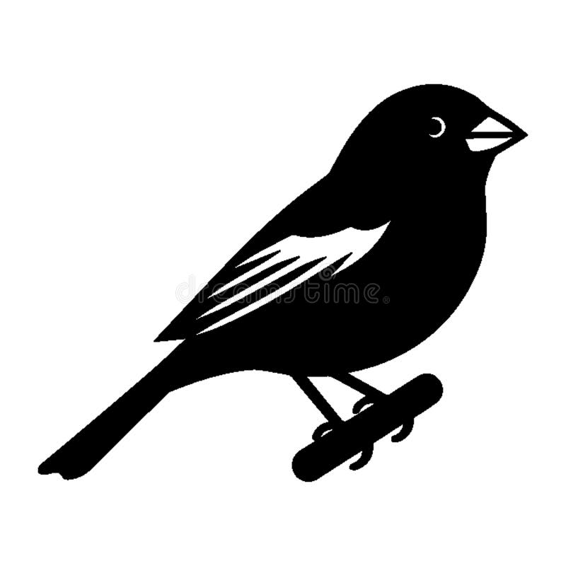 Simple Vector Icon Tanager Logo Design Illustration. Stock Vector ...