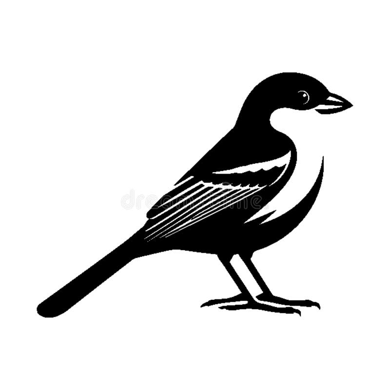 Tanager Simple Vector Icon Logo Design Illustration. Stock Vector ...