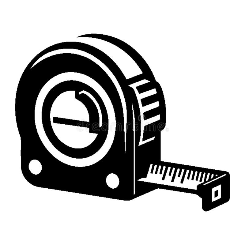Simple Tape Measure Vector Icon for Logo Design Illustration. Stock ...