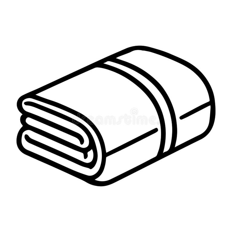 Simple Vector Icon Towel Logo Design Illustration. Stock Vector ...