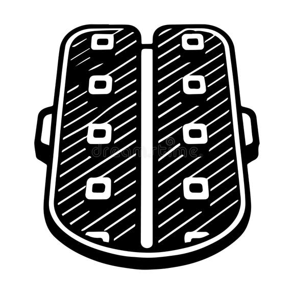 Simple Vector Icon of Traction Pads Logo Design Illustration. Stock ...