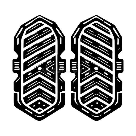 Simple Vector Icon of Traction Pads Logo Design Illustration. Stock ...