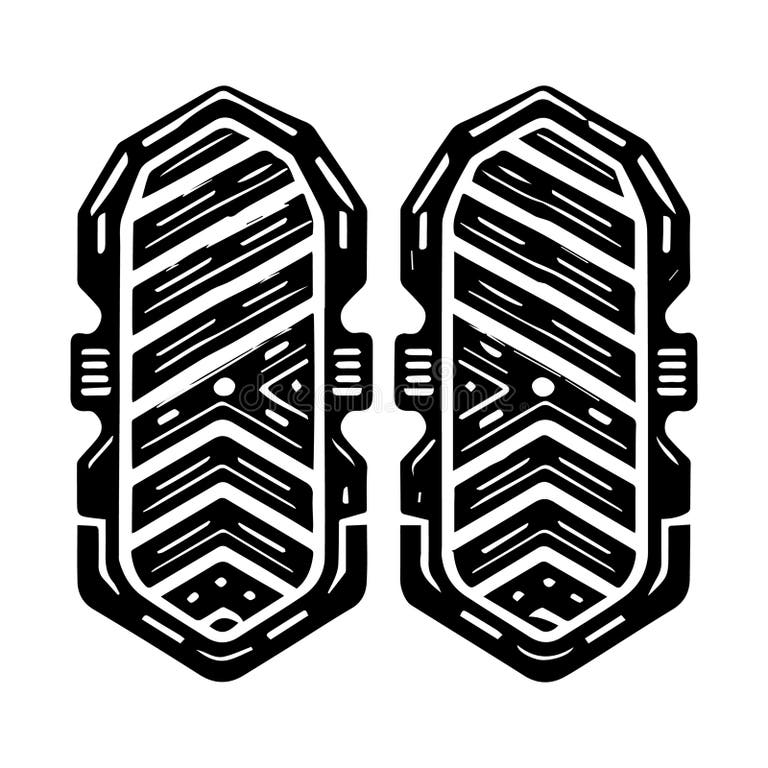 Simple Vector Icon of Traction Pads Logo Design Illustration. Stock ...