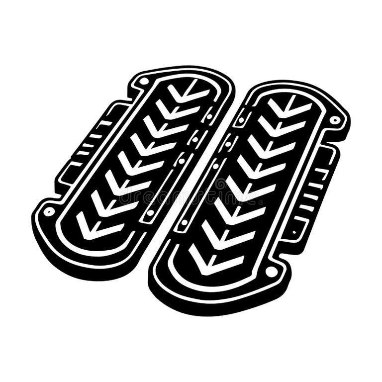 Simple Vector Icon of Traction Pads Logo Design Illustration. Stock ...