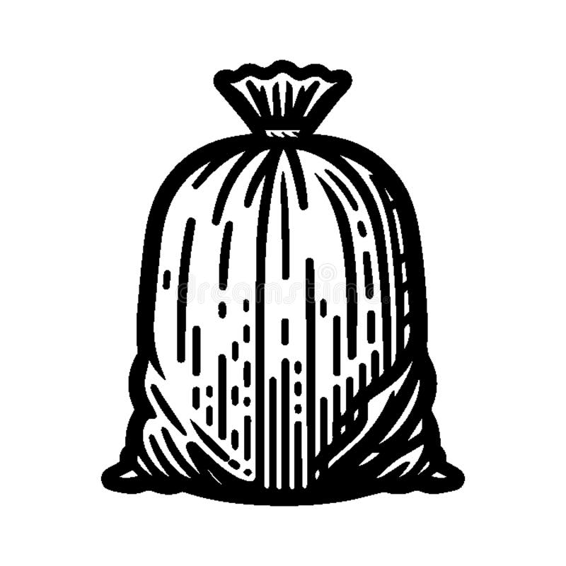 Trash Bags Simple Vector Icon Logo Illustration Design. Stock Vector ...