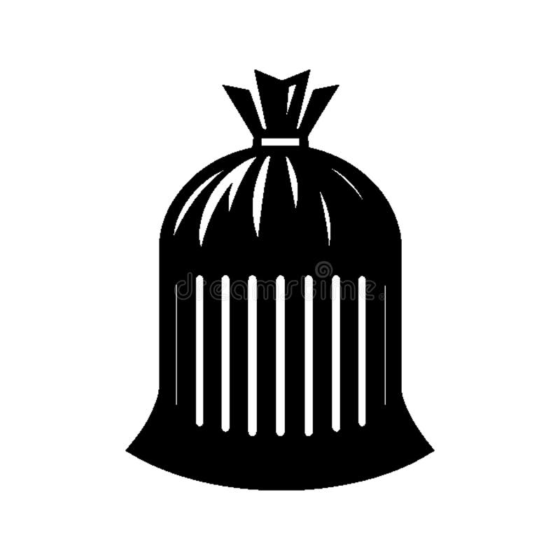 Trash Bags Logo Simple Vector Icon Design Illustration. Stock Vector - Illustration of cleanup ...