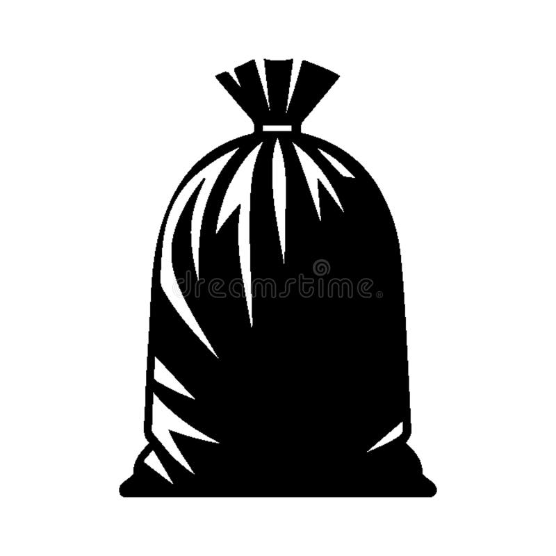 Trash Bags Vector Icon Logo Design Illustration. Stock Vector ...
