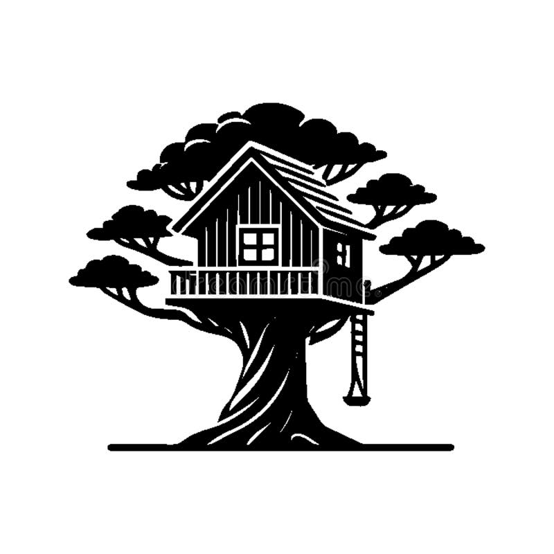 TreeHouse Vector Logo Template Stock Vector - Illustration of estate ...