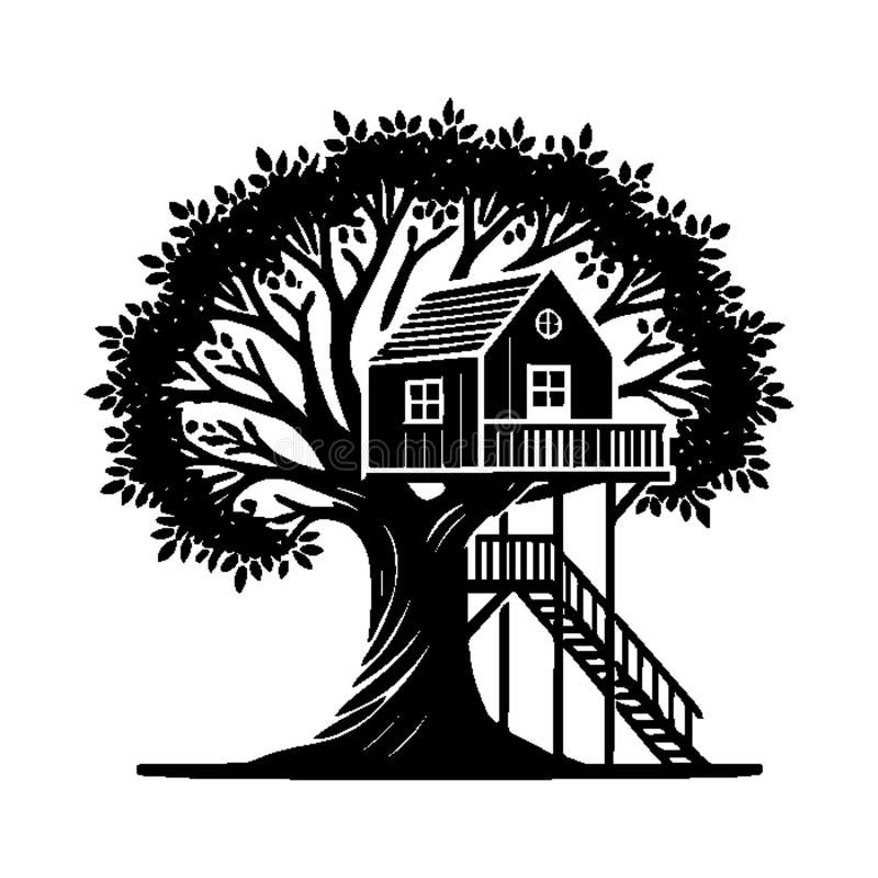 TreeHouse Vector Logo Template Stock Vector - Illustration of estate ...