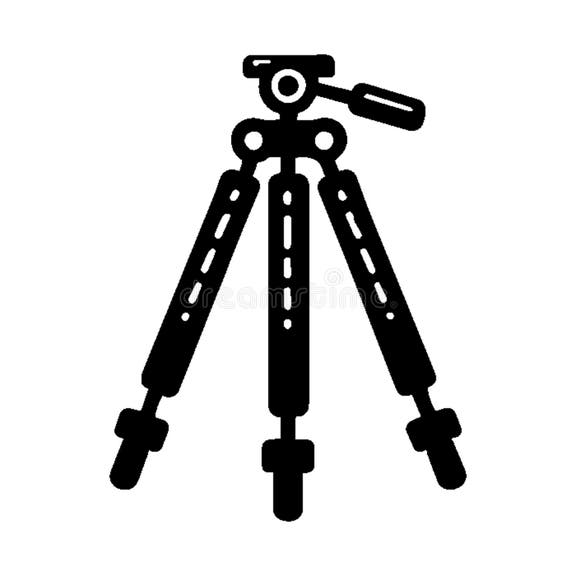 Simple Vector Icon of Tripod Logo Design Illustration. Stock Vector ...