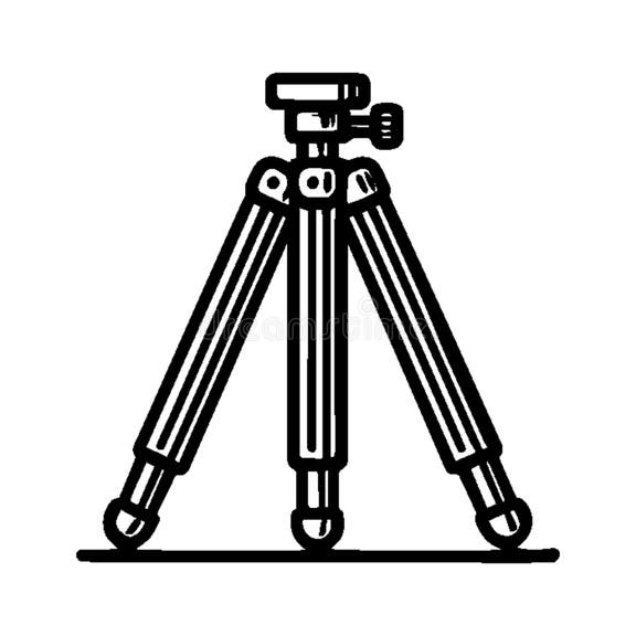 Simple Vector Icon of Tripod Logo Design Illustration. Stock Vector ...
