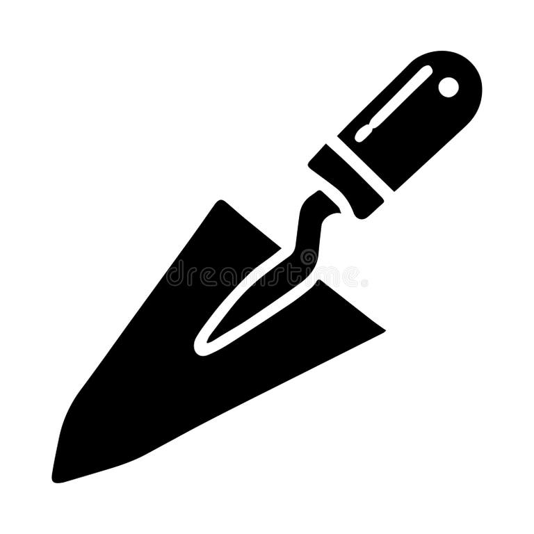 Simple Vector Trowel Logo Design Illustration. Stock Vector ...