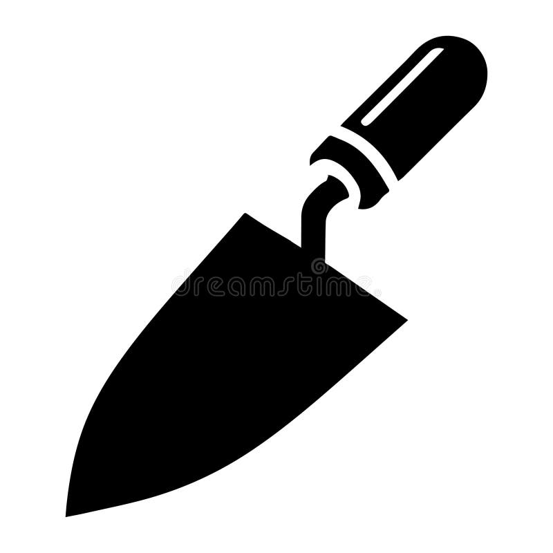 Simple Vector Icon of Trowel Logo Design. Stock Vector - Illustration ...