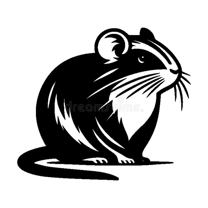 Simple Vector Icon of Tuco-Tuco Rodents Logo Illustration. Stock Vector ...