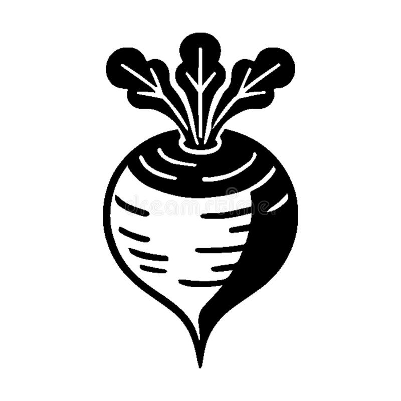 Turnip Icon Vector Logo Simple Design Illustration Style. Stock Vector ...