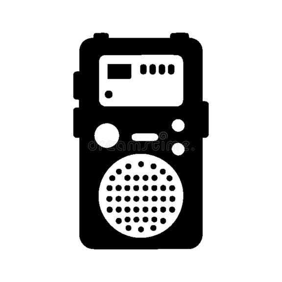 Simple Vector Icon of Voice Recorders Logo Design Illustration. Stock ...