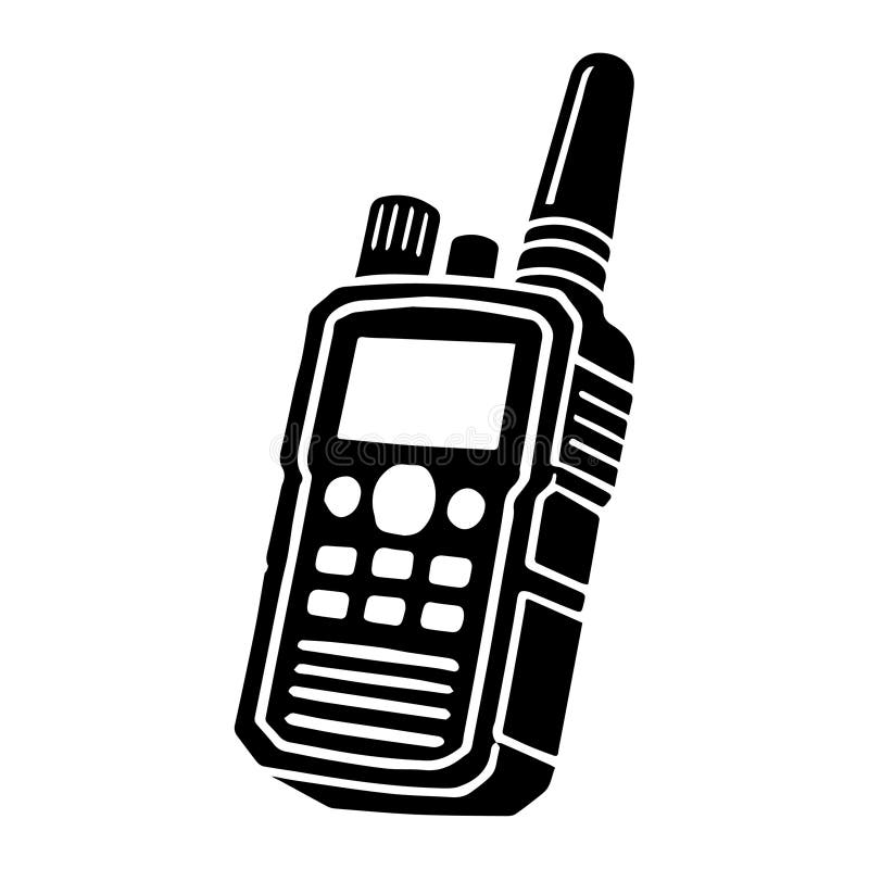 Simple Vector Icon of a Walkie-Talkieâ€ Logo Design Illustration. Stock ...
