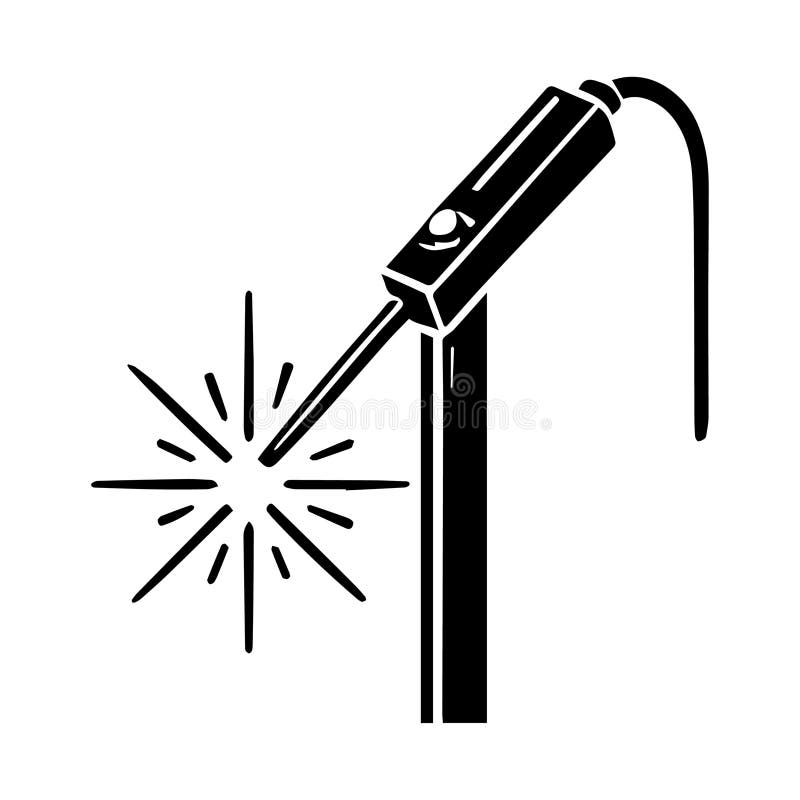 Simple Welding Rods Icon with Logo and Illustration Design. Stock ...