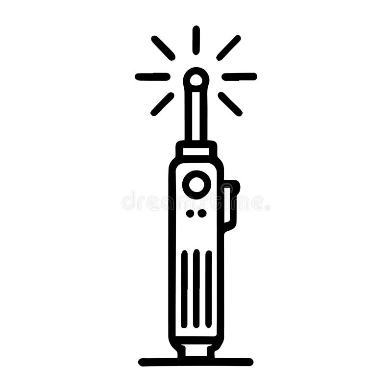 Simple Welding Torch Icon with Logo and Illustration Design. Stock ...