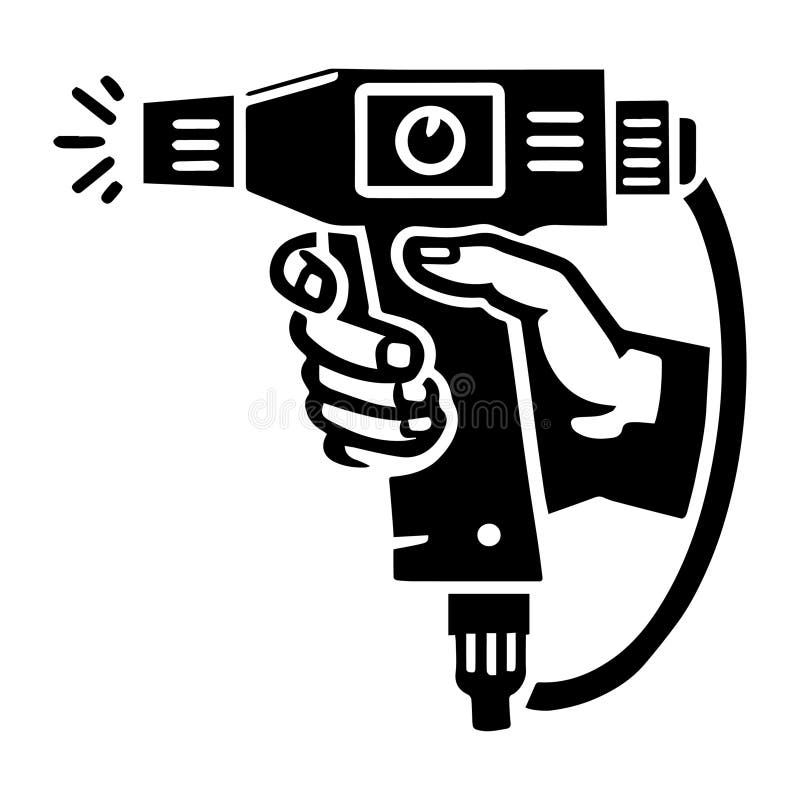 Simple Vector Icon of Welding Torch Logo Design Illustration. Stock ...