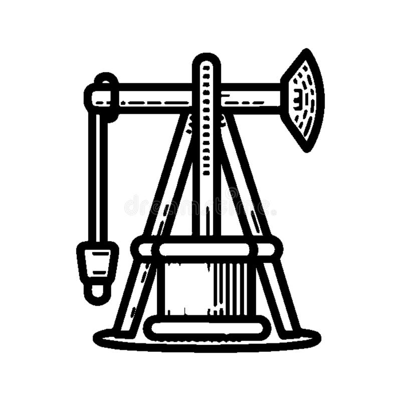 Simple Vector Icon of a Well Logging Tools â€ Logo Design Illustration ...