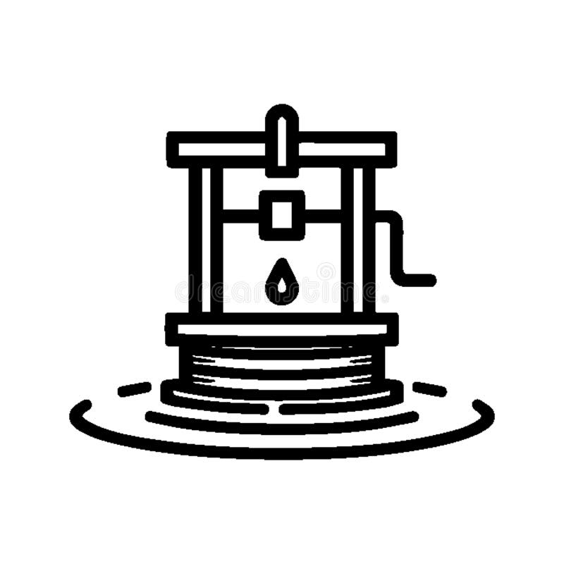 Simple Vector Icon of Wellhead Logo Design Illustration. Stock Vector ...