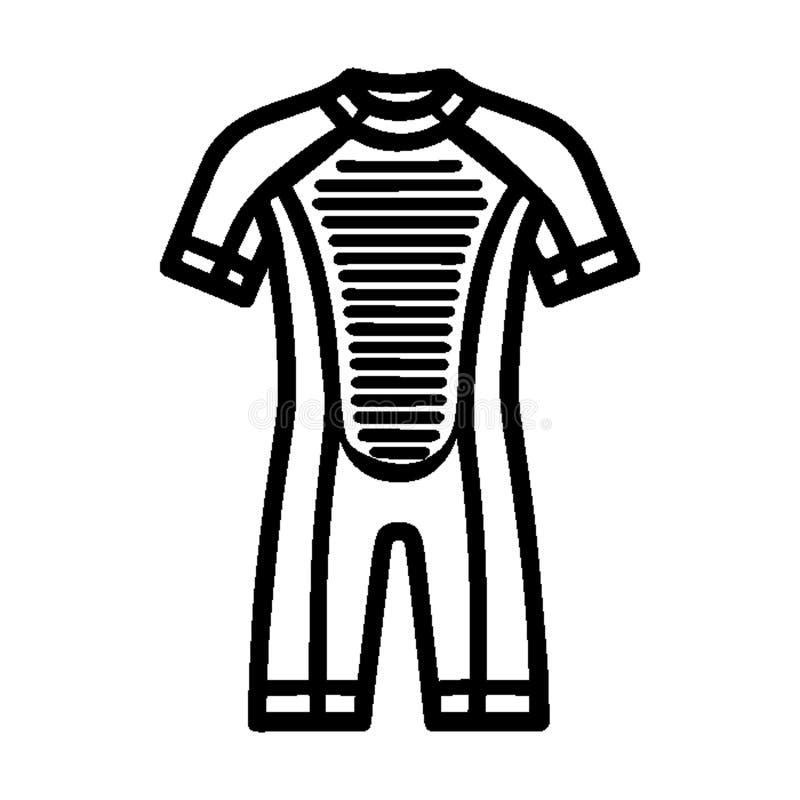 Simple Vector Icon of Wetsuits Logo Design Illustration. Stock Vector ...