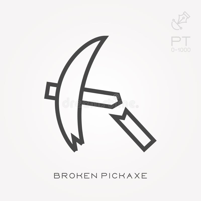 Broken Pickaxe Stock Illustrations – 9 Broken Pickaxe Stock ...