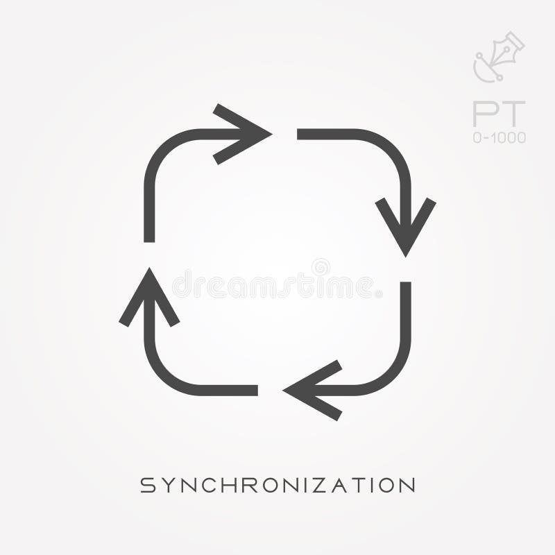 Simple Vector Illustration with Ability To Change. Line Icon ... Simple Vector Illustration with Ability To Change. Line Icon ...