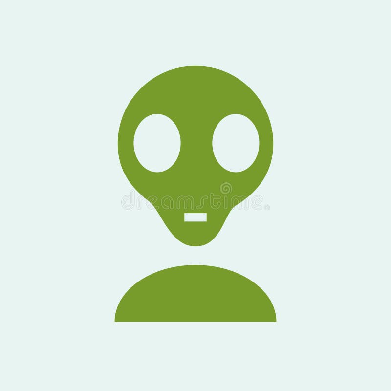 Alien Simple Isolated Vector Icon. Alien Simple Isolated Icon. Alien ...