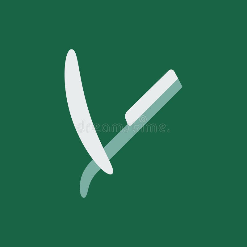 Simple Razor Blade stock vector. Illustration of edge - 32748579