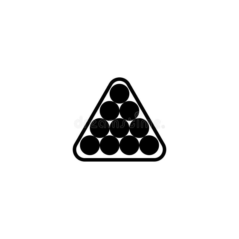 Simple Vector Illustration of Billiard or Pool Balls Arranged in a ...