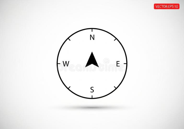 Compass Features Stock Illustrations – 9,778 Compass Features Stock ...