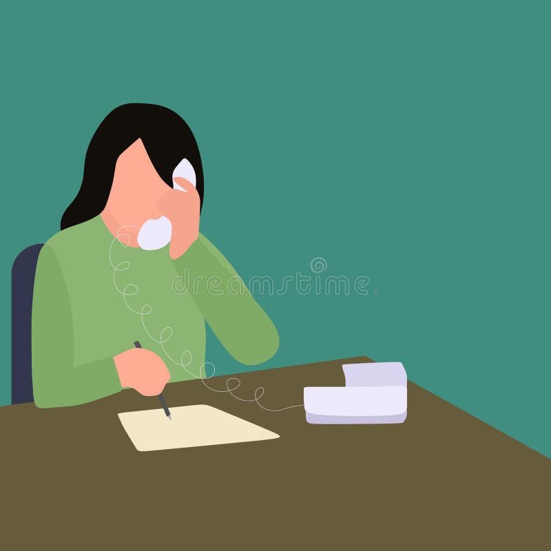 Simple Vector Illustration Drawing of a Young Assistant Manager ...