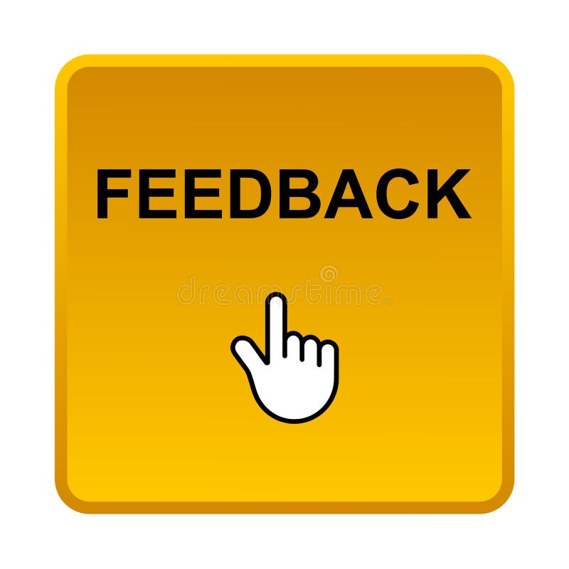 Feedback button stock vector. Illustration of commenting - 131247222