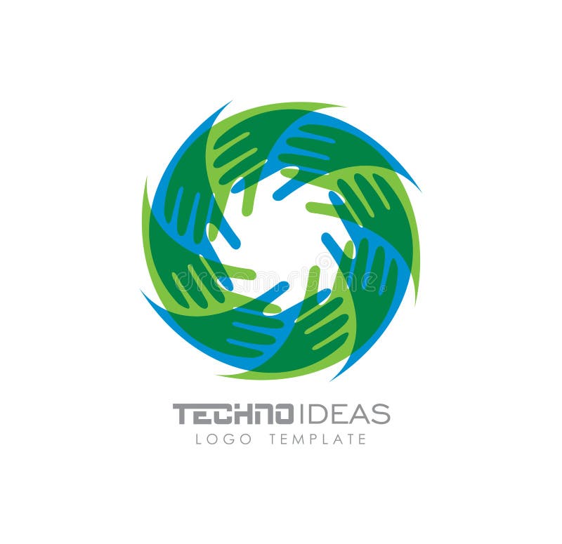 Hand Circle Design Ideas stock vector. Illustration of friendship ...