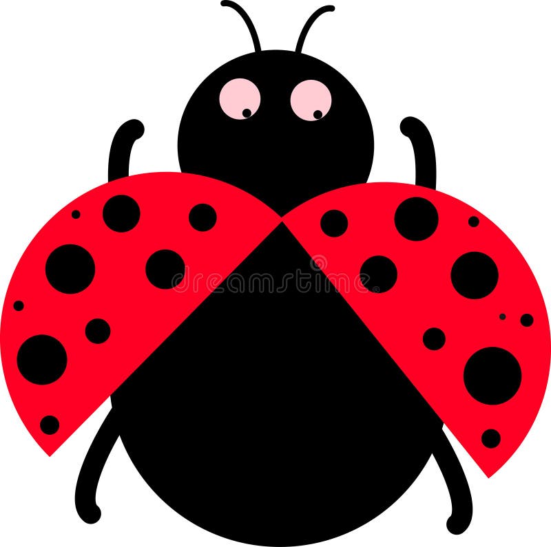 Simple Vector Illustration of Ladybug Stock Vector - Illustration of ...