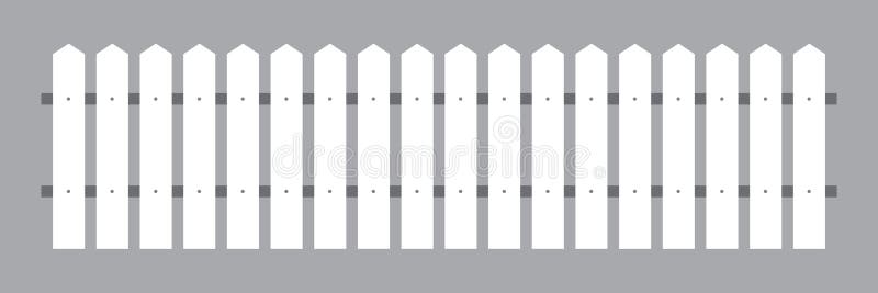Simple Vector Illustration of Picket Fence. for Design Stock Vector ...