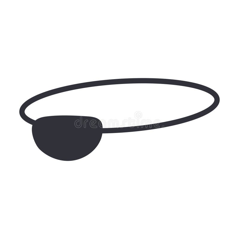 Pirate Eye Patch. Vector Illustration Stock Illustration - Illustration ...