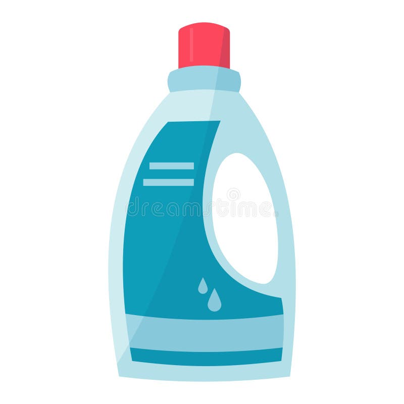 Plastic Bottle with Cleaning Liquid Stock Vector - Illustration of ...