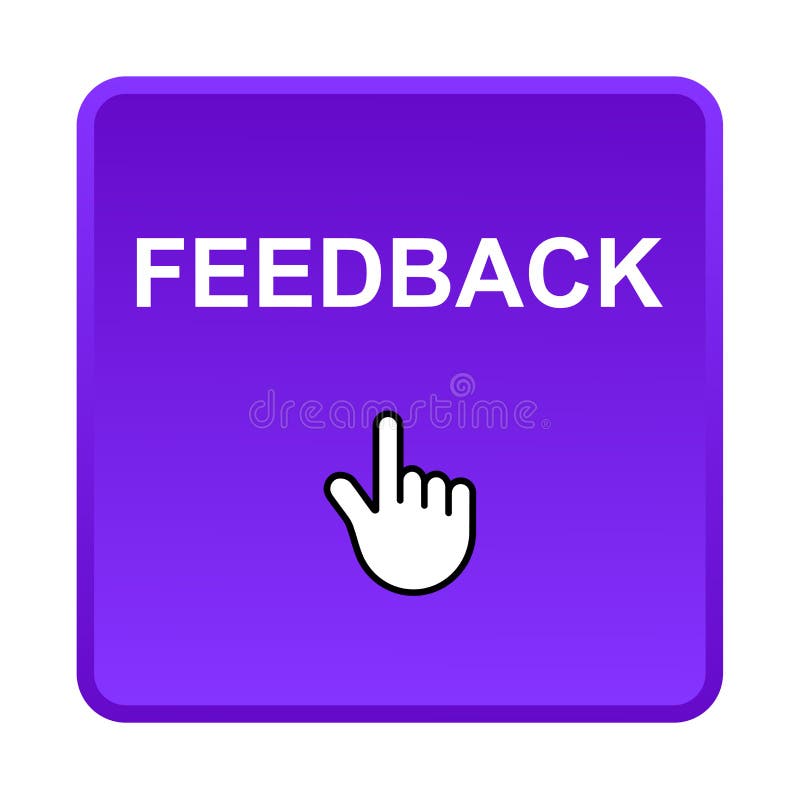 Feedback button stock vector. Illustration of company - 131250252